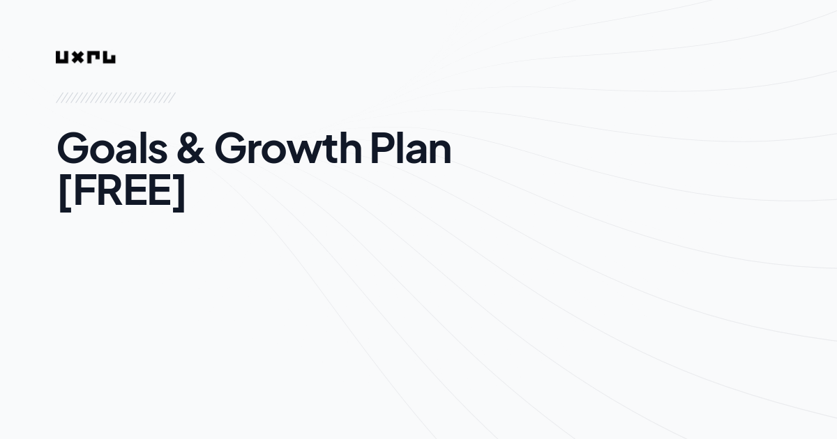 Goals & Growth Plan [FREE]
