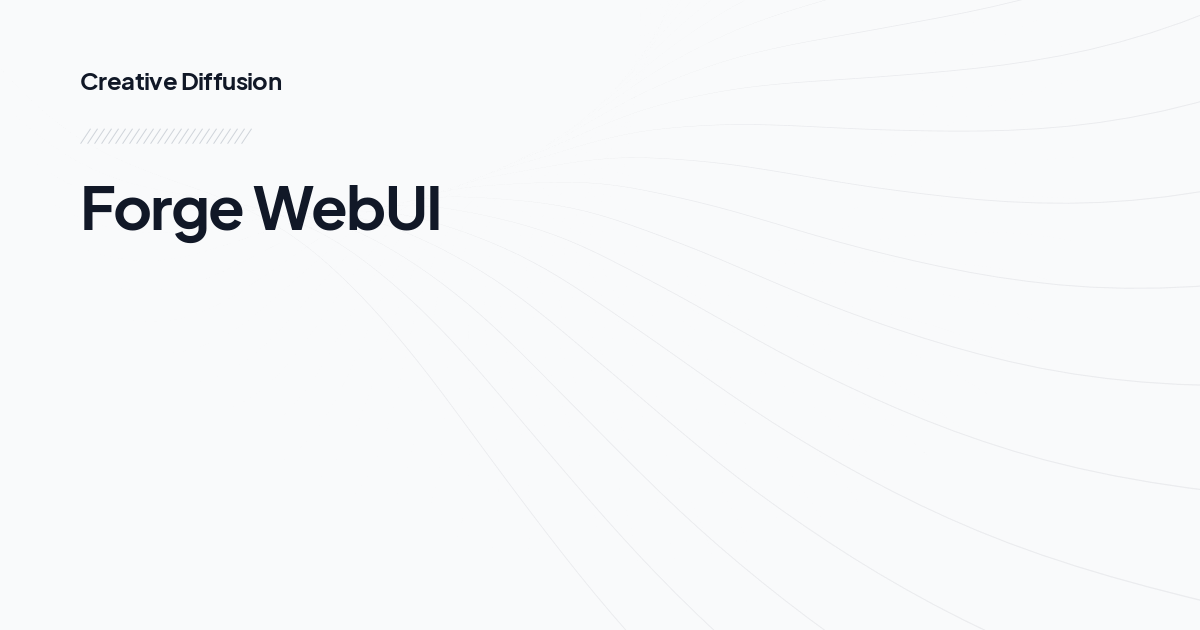 Forge WebUI