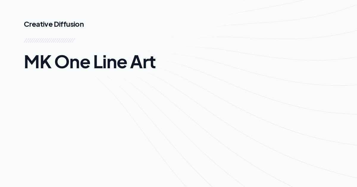 MK One Line Art