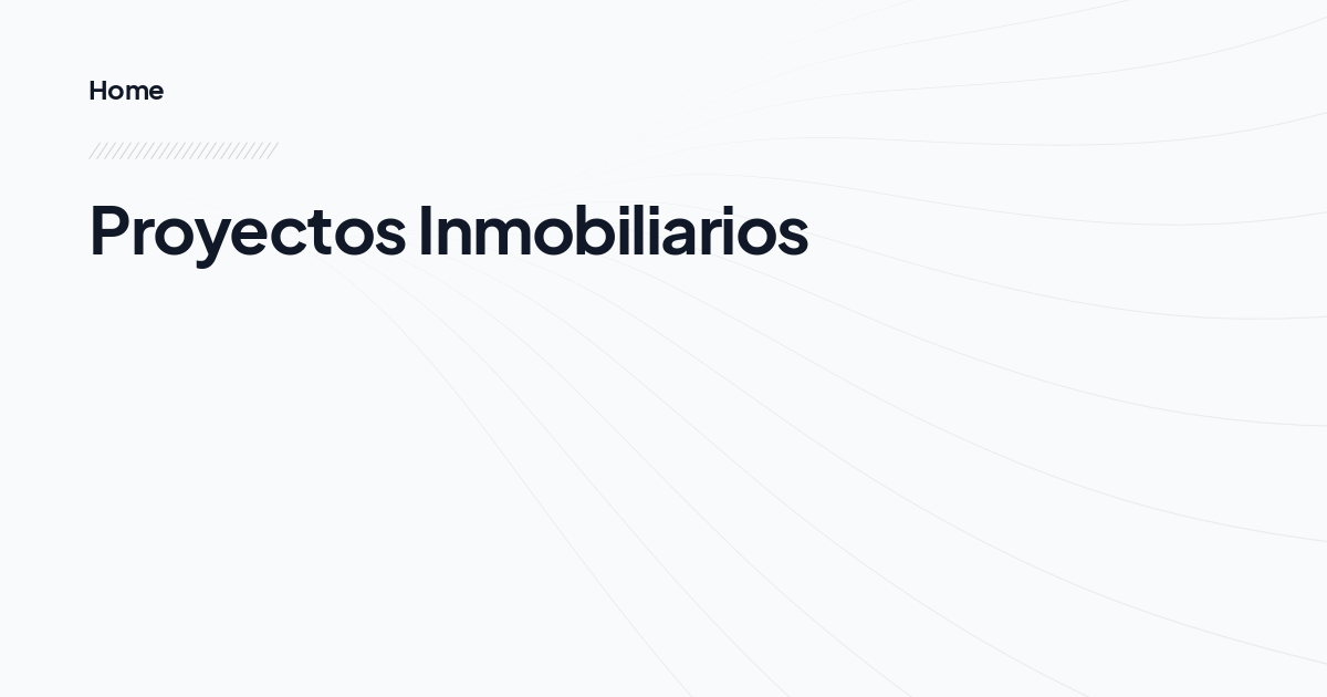 Proyectos Inmobiliarios