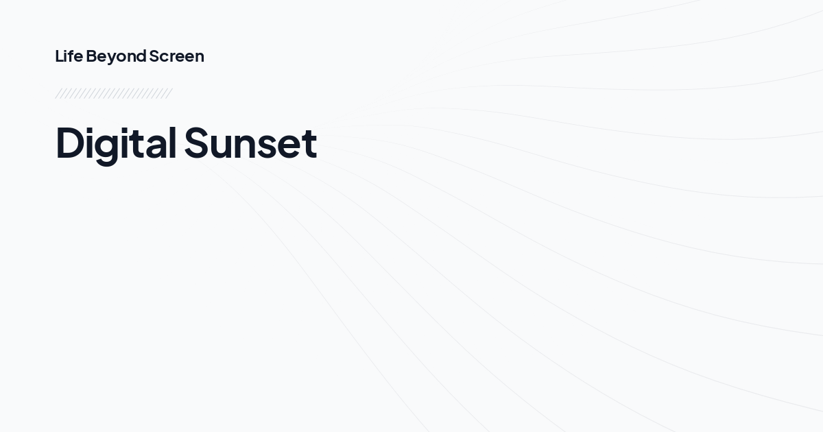 Digital Sunset