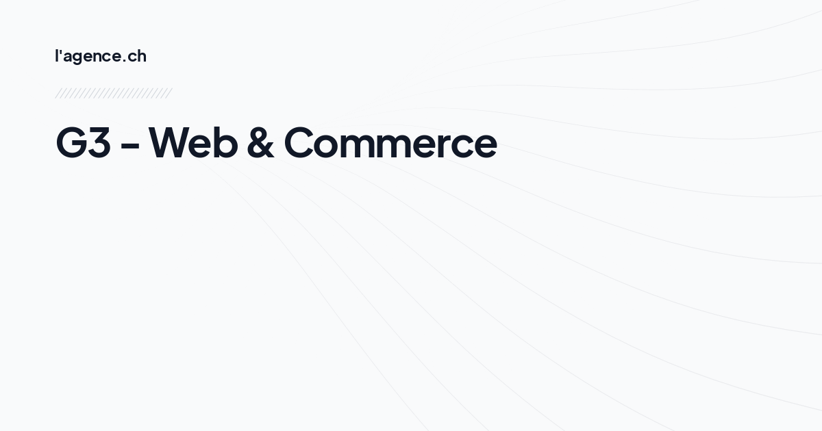G3 - Web & Commerce