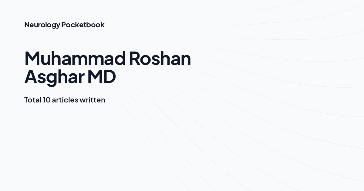 Muhammad Roshan Asghar MD