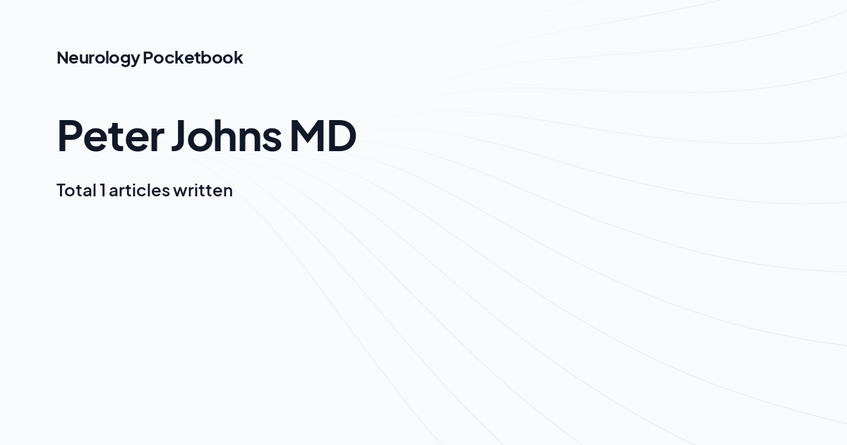 Peter Johns MD