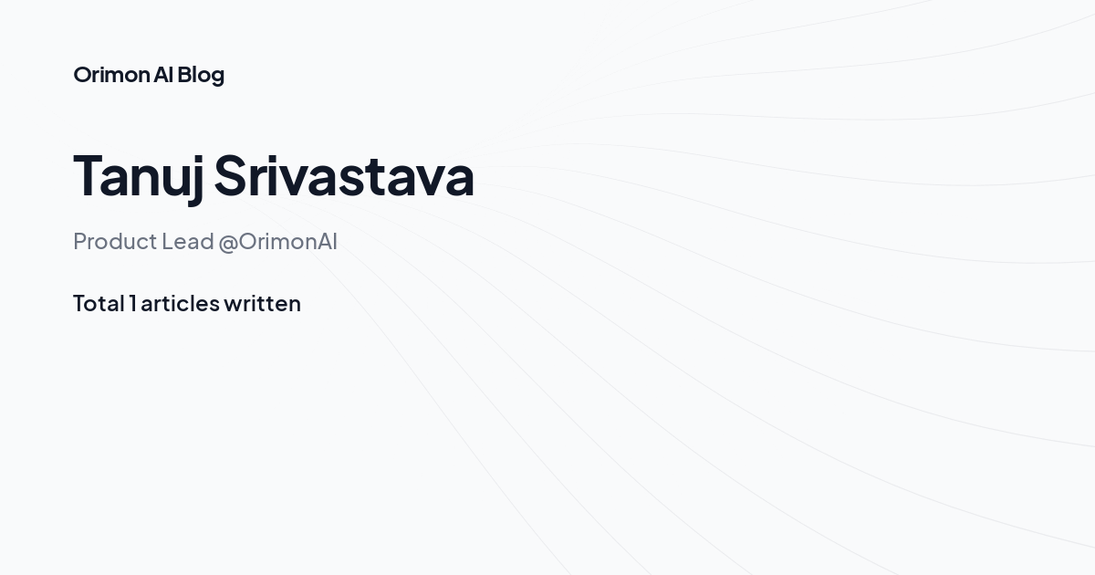 Tanuj Srivastava Tanuj Srivastava