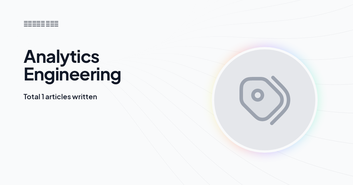 Analytics Engineering